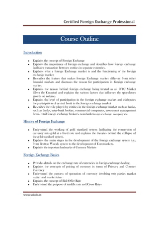 Certified foreign exchange professional-brochure | PDF