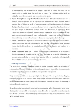 certified international logistics professional sample-material | PDF ...