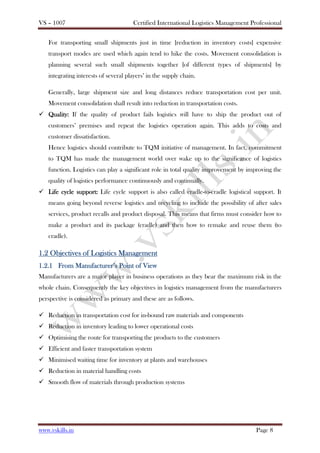 certified international logistics professional sample-material | PDF ...