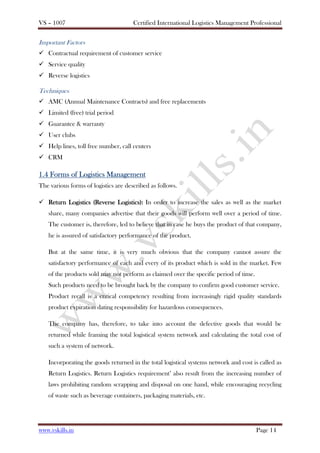 certified international logistics professional sample-material | PDF