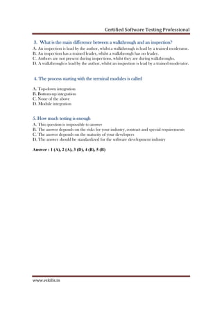 Software Testing Certification | PDF | Computing | Technology & Computing