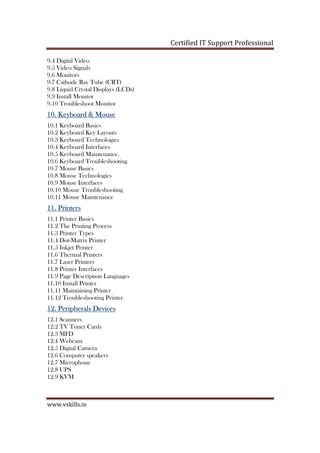 IT Support Certification | PDF