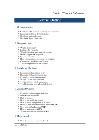 IT Support Certification | PDF