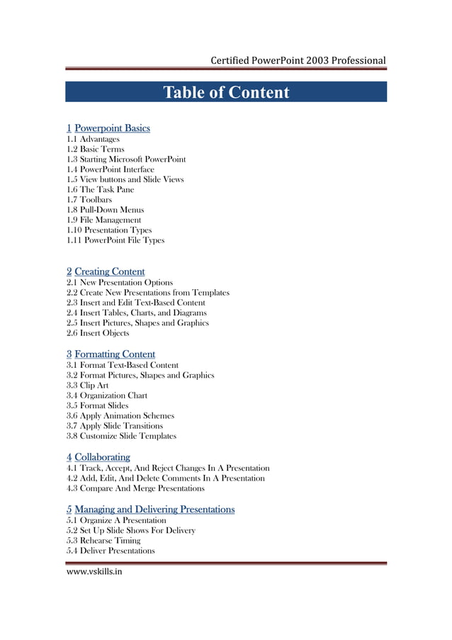 Powerpoint Certification | PDF