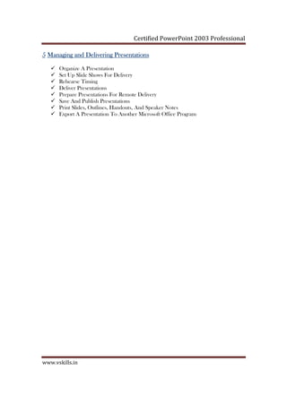 Powerpoint Certification | PDF