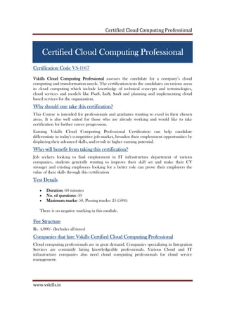 Cloud Computing Certification | PDF | Cloud Computing | Internet
