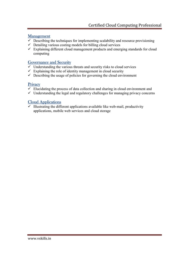 Cloud Computing Certification | PDF
