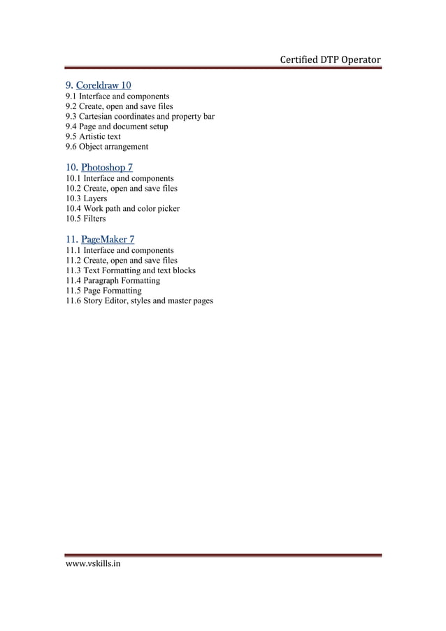 DTP Certification | PDF