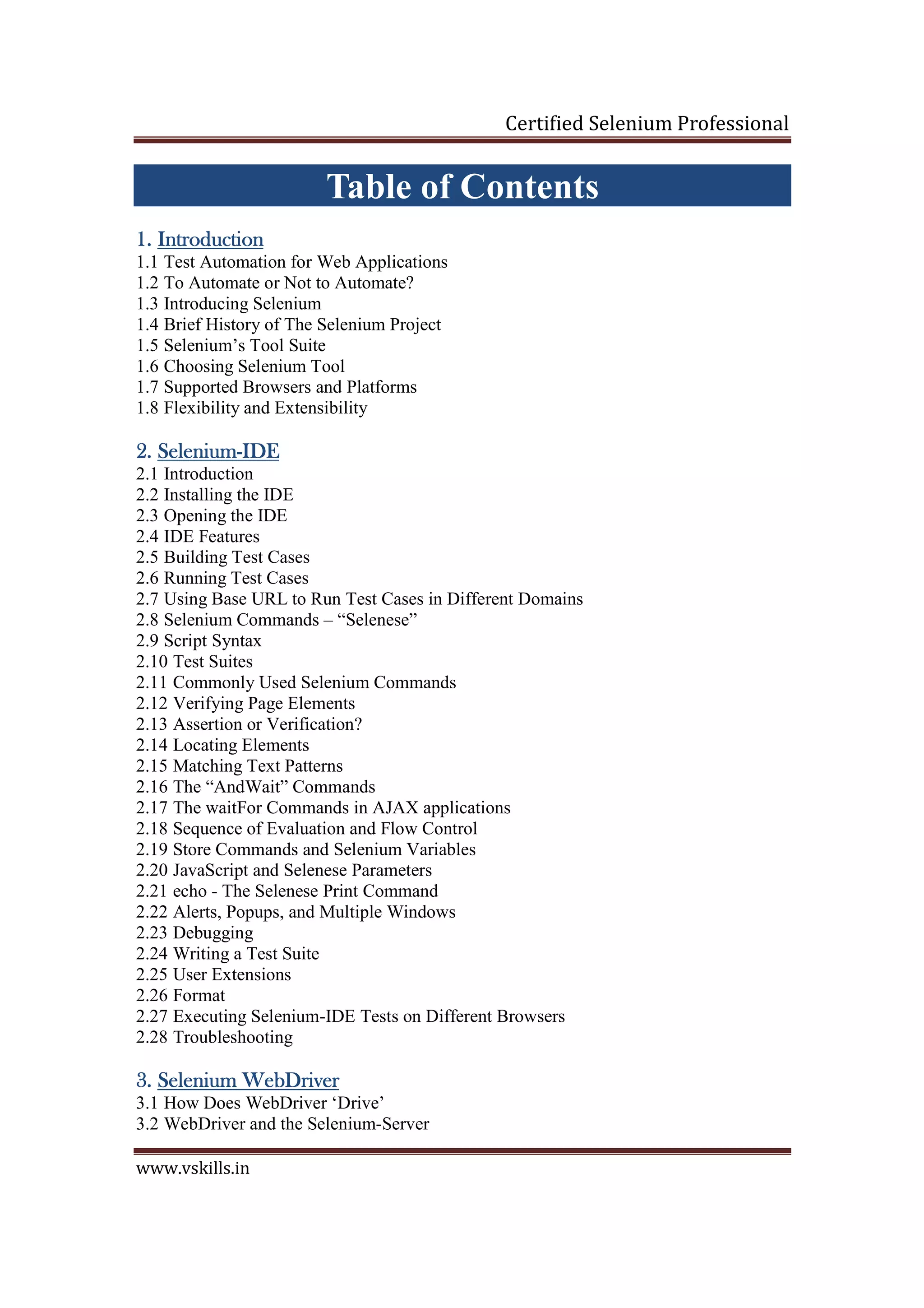 Selenium Certification | PDF | Web Development | Internet