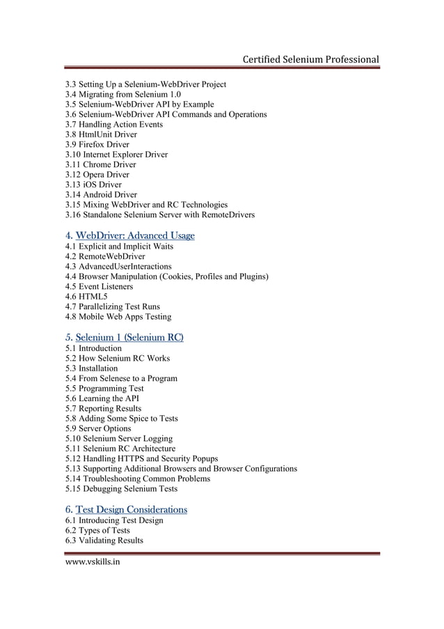 Selenium Certification | PDF | Web Development | Internet