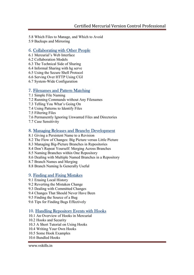 Mercurial Version Certification Pdf