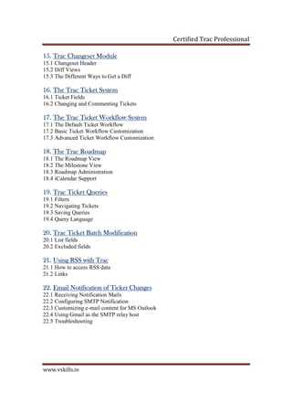 Trac Certification | PDF