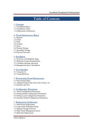 Cloudstack Certification | PDF