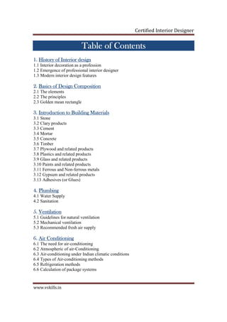 Interior Designer Certification | PDF