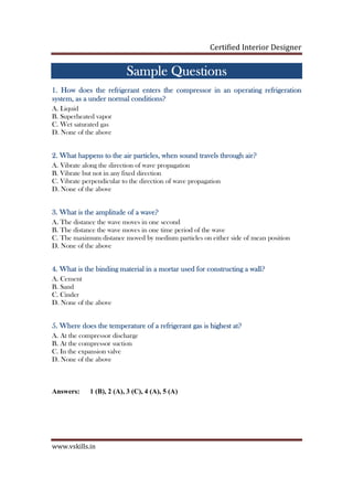 Interior Designer Certification | PDF