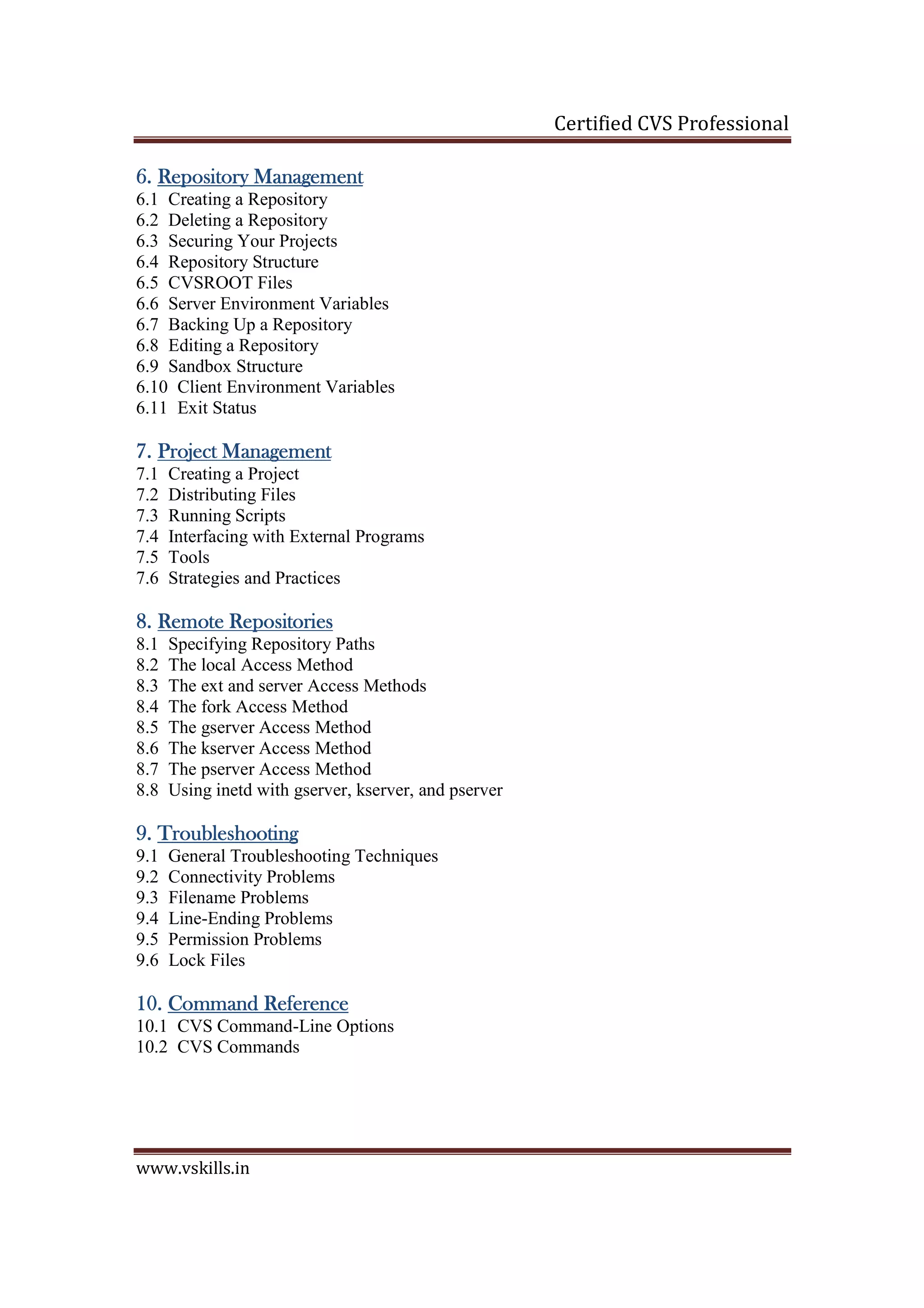 CVS Certification | PDF