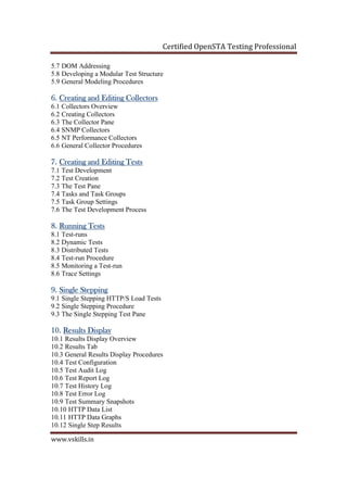 open sta testing Certification | PDF