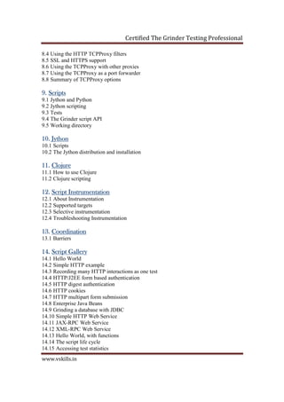 the grinder testing certification | PDF | Web Development | Internet