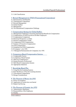 Vskills certified payroll professional | PDF