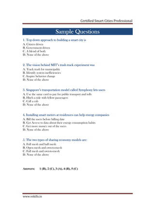 smart cities certification | PDF