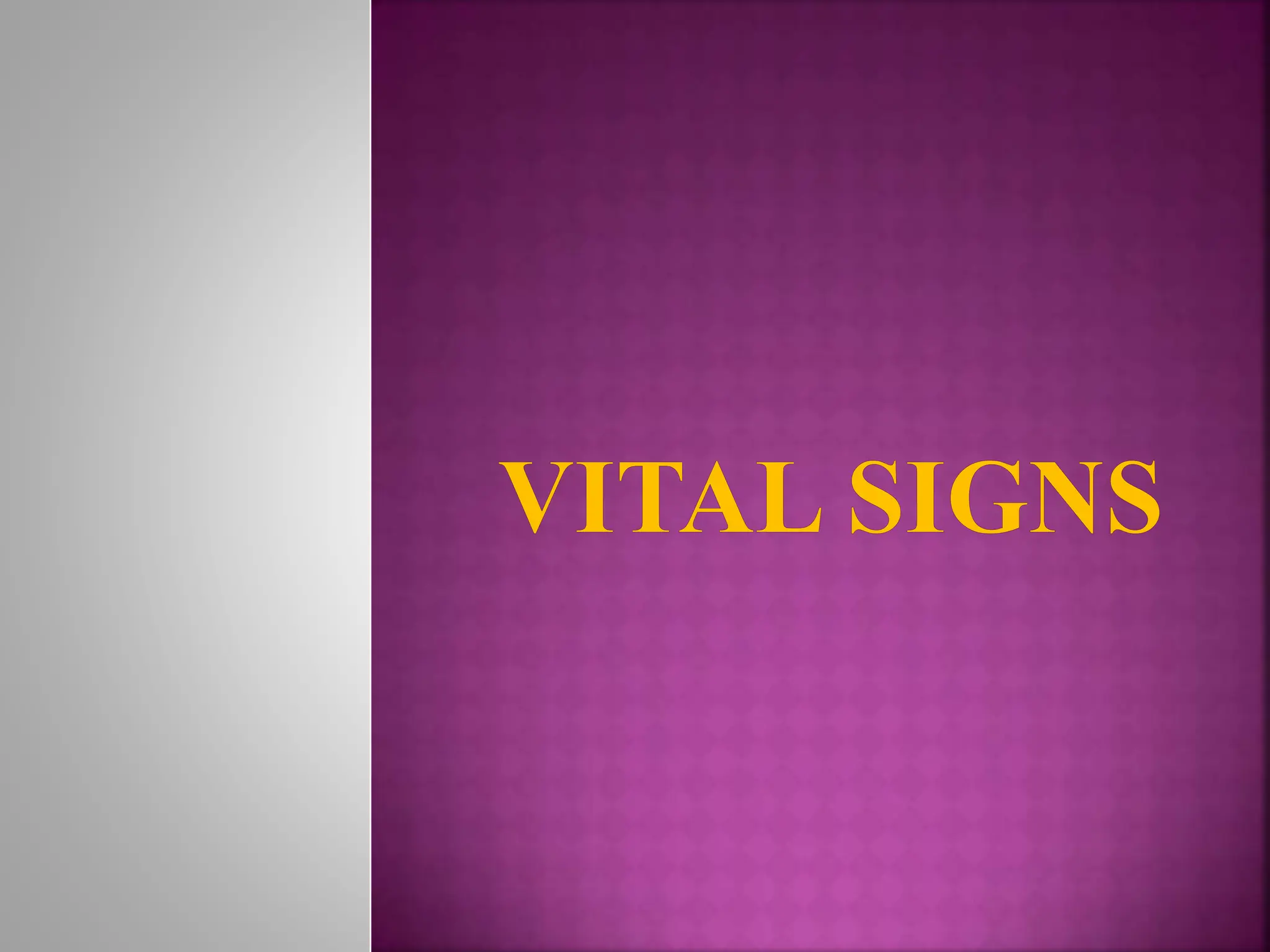 VITAL SIGNS FOR NURSING STUDENTS PPT 01 | PPTX | Heart and ...