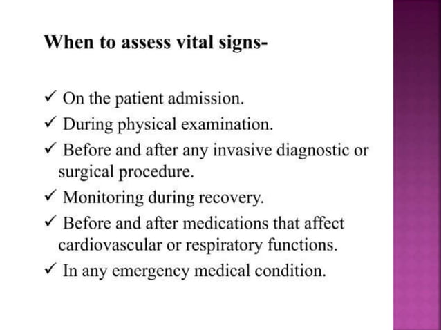 VITAL SIGNS FOR NURSING STUDENTS PPT 01 | PPT