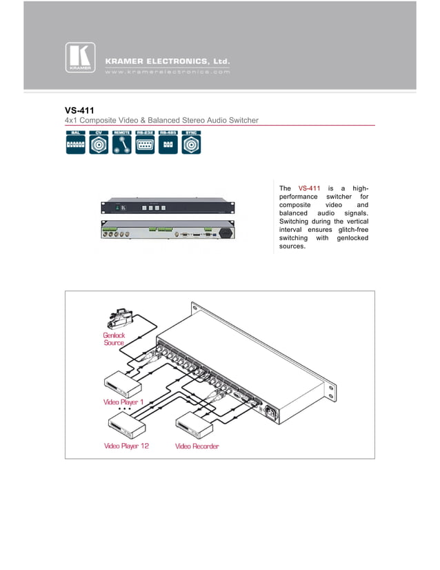 Kramer VS-411 | PDF