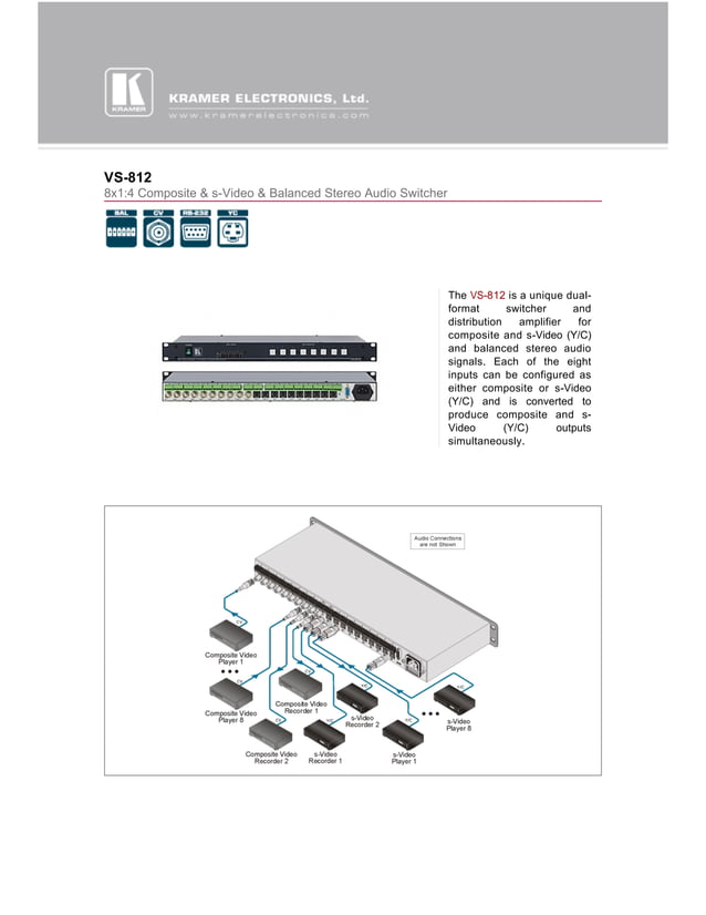 Kramer VS-812 | PDF