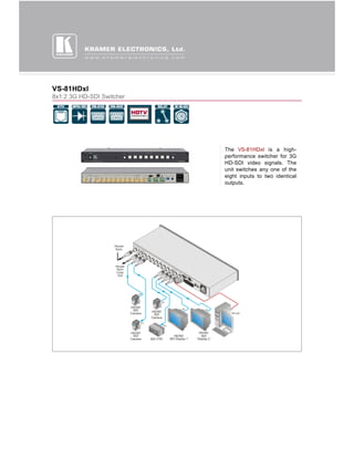 Kramer VS-81-HDXL | PDF | Computer Peripherals | Computing