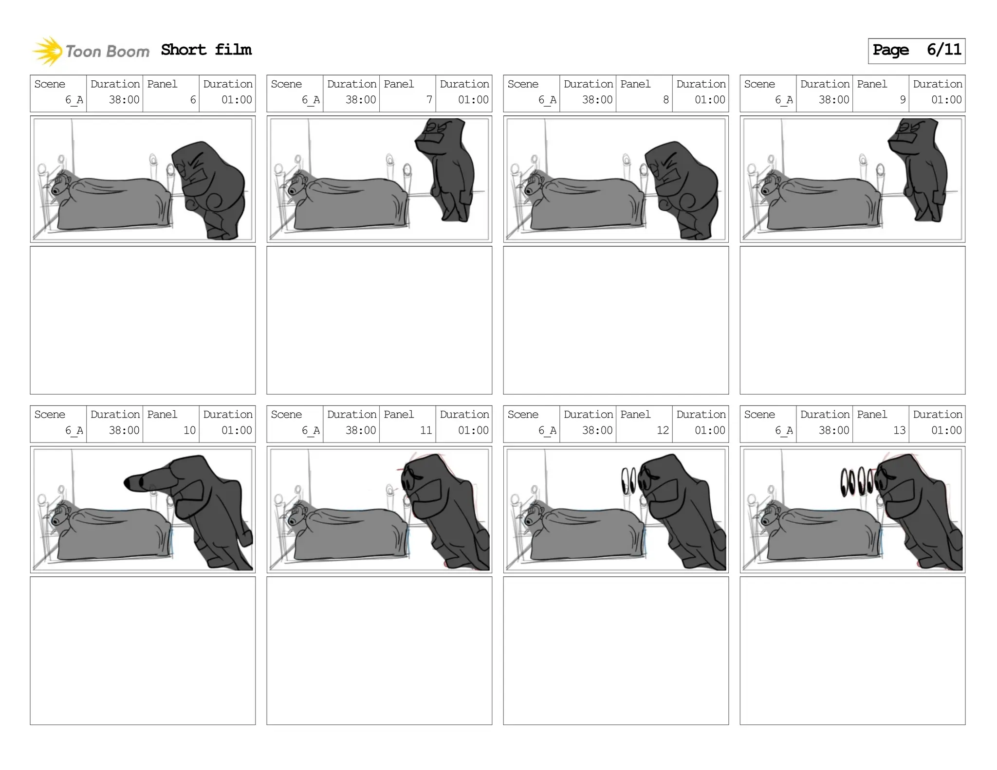 Vignesh animated short film storyboard snippet | PPT