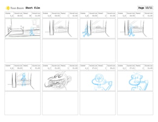 Vignesh animated short film storyboard snippet | PPT