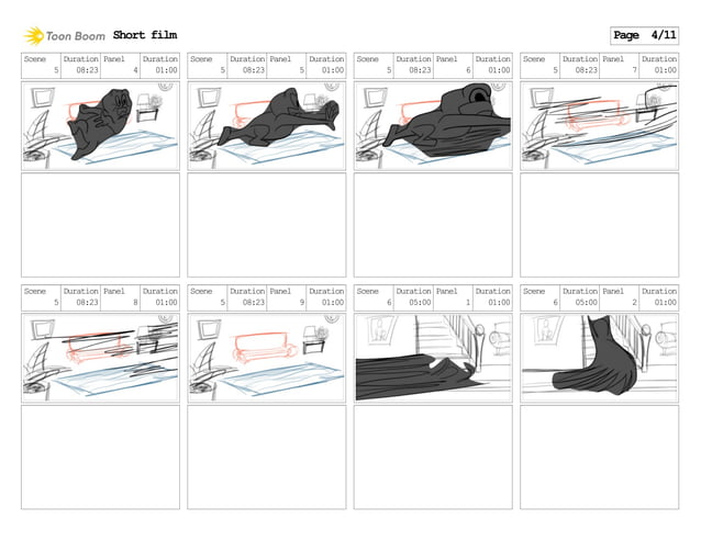 Vignesh animated short film storyboard snippet | PPT
