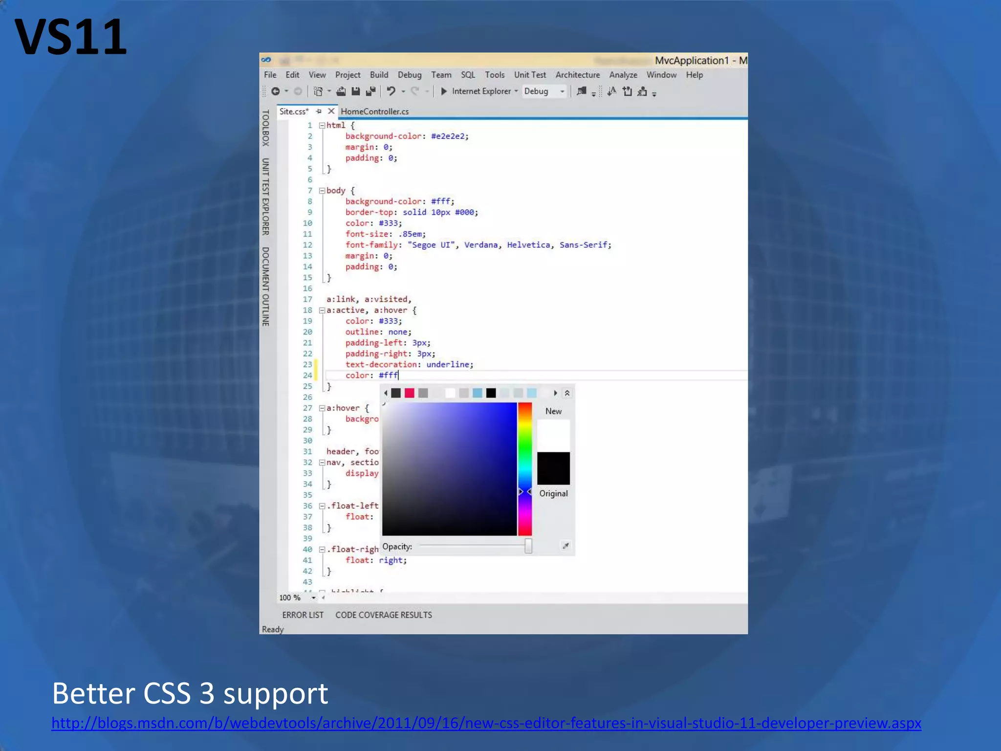Visual Studio 11 die neue IDE | PPT