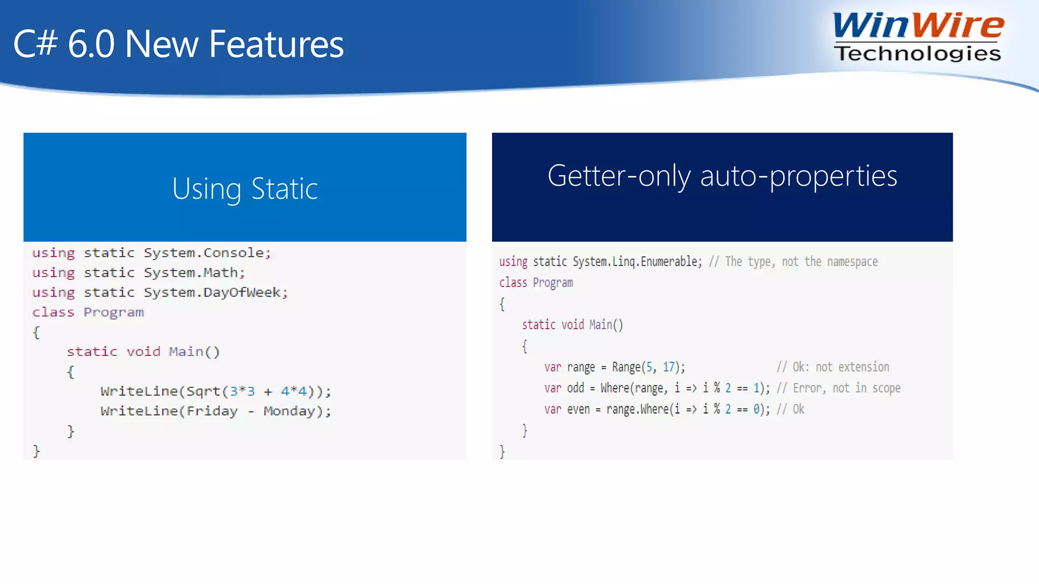 Getting Started with Visual Studio 2015 and C# 6.0 | PPT