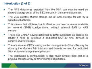 Introduction - vSphere Storage Appliance | PDF