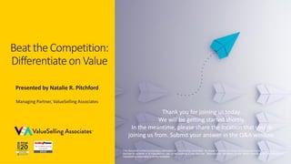 Beat the Competition: Differentiate on Value | PDF