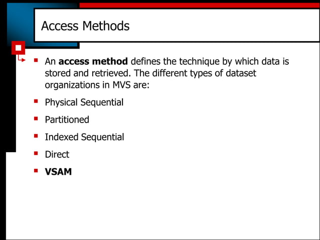 Vsam presentation PPT | PPTX