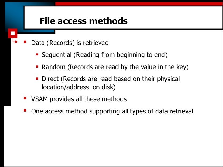 Vsam presentation PPT