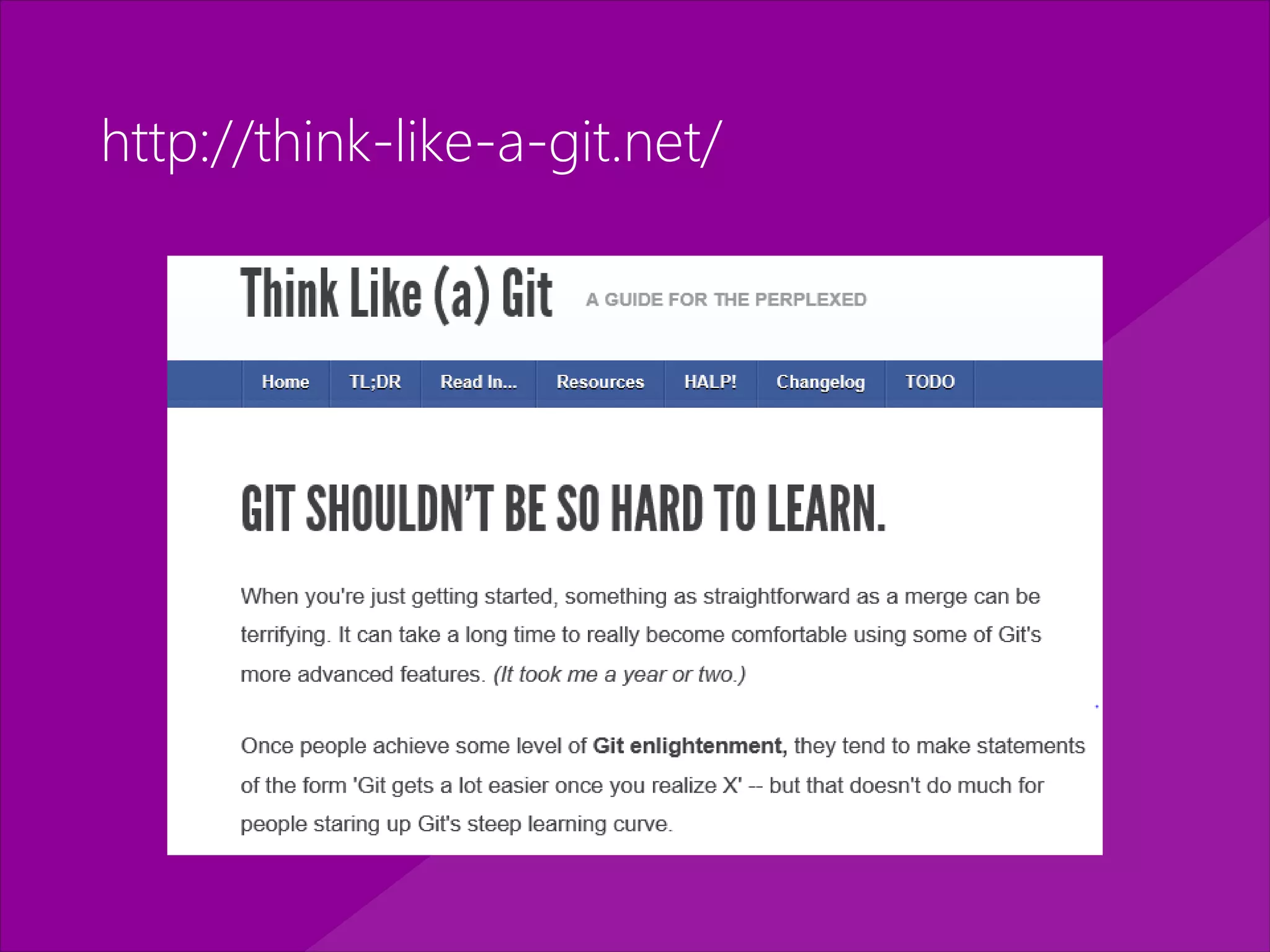 Visual Studio and the git workflow | PPTX