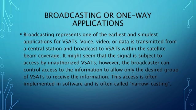 VSAT | PPTX | Computer Networking | Computing