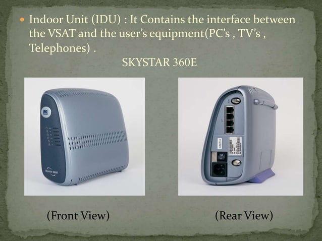 VSAT- Very Small Aperture Terminal | PPT