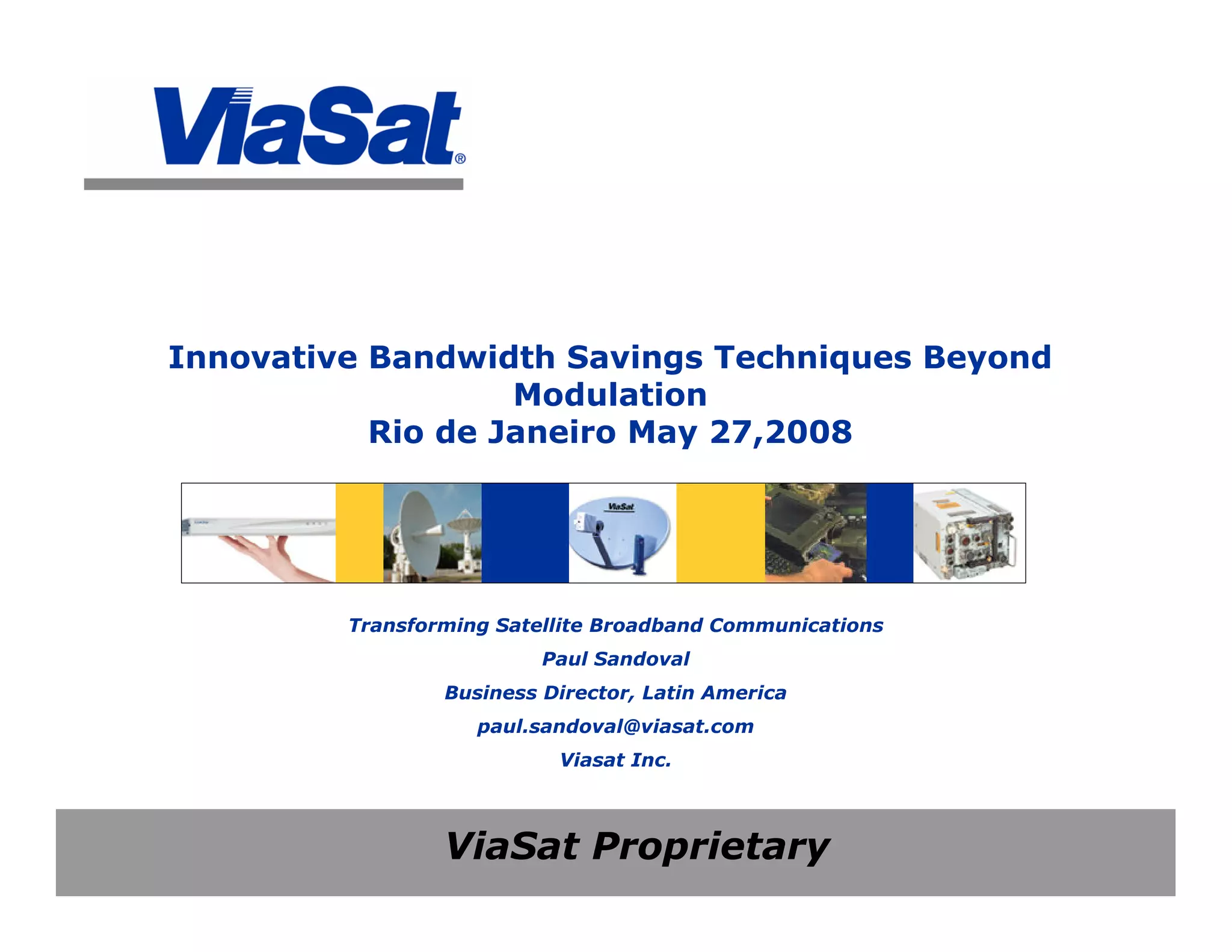 Vsat day-2008-viasat | PDF