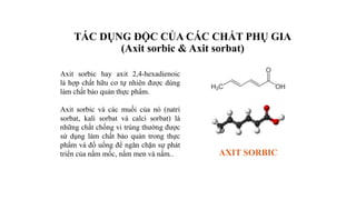 VSATTP& ĐỘC TỐ HỌC THỰC PHẨM- ĐỘC TỐ TỪ PHỤ GIA.pptx