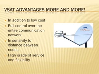 Vsat(very small aperture terminals( | PPTX