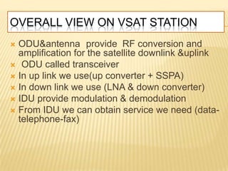 Vsat(very small aperture terminals( | PPTX