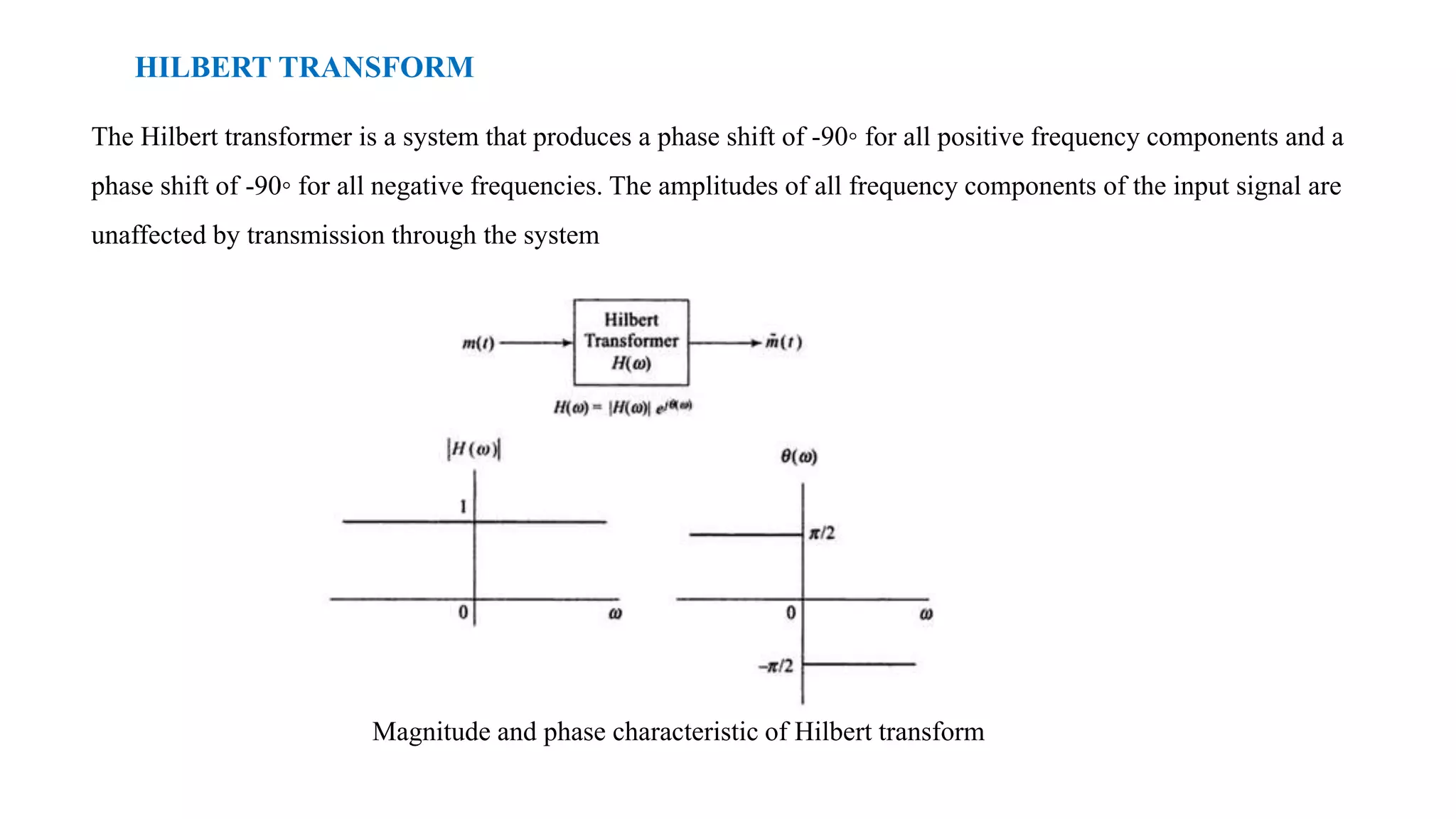 VSB and Hilbert Transform | PPTX