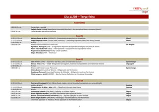 V SBFA 2018 - Programação (v. final) | PPT