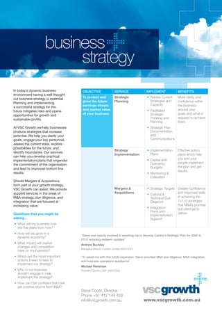 VSC Growth Strategy | PDF