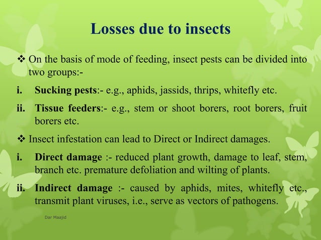 Breeding for insect pest stress in vegetable crops | PPTX | Agriculture ...