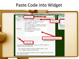 Embedding a Video to your Netvibes Dashboard | PPT
